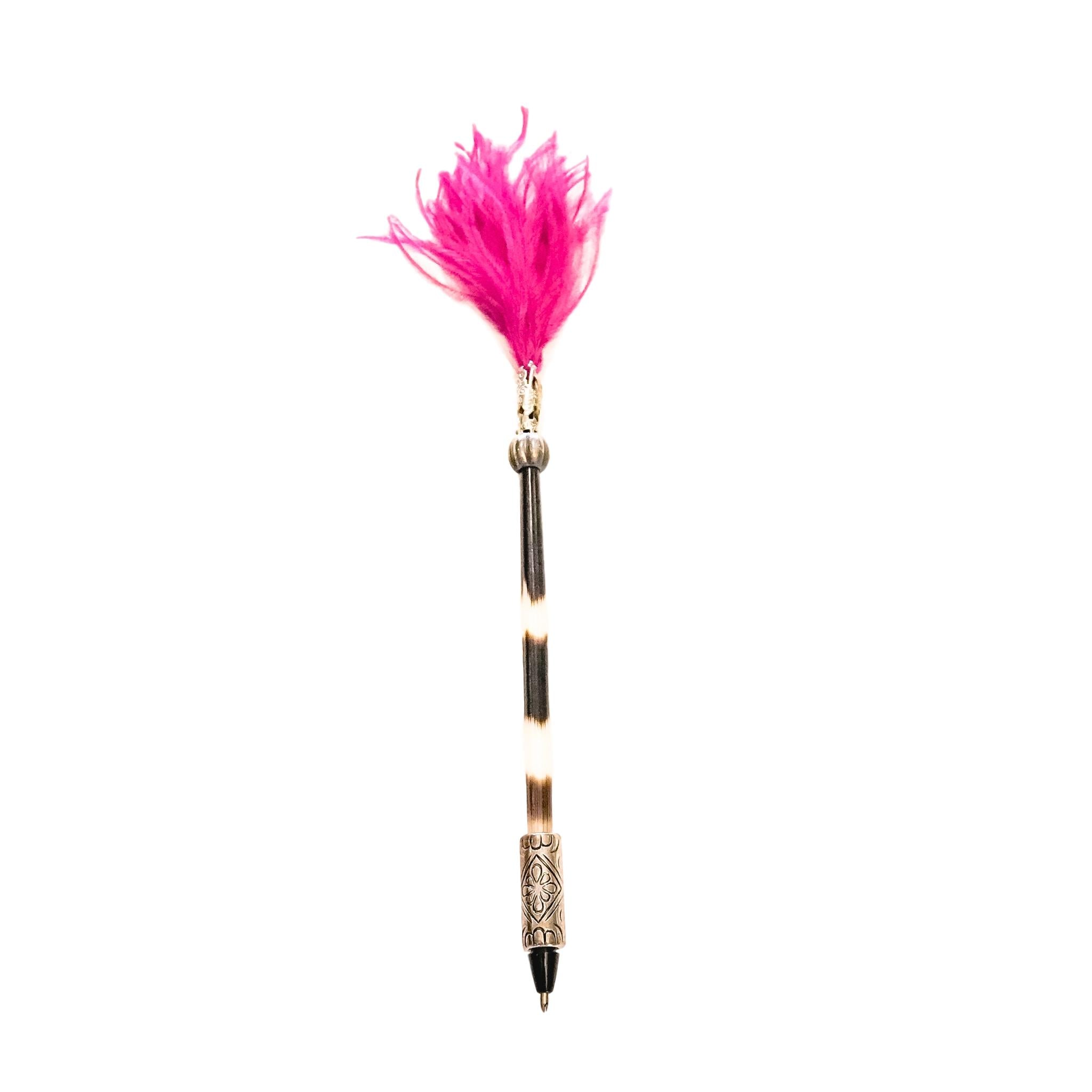 PORCUPINE - Quill Pen with Ostrich Feather – Trophy Room Collection