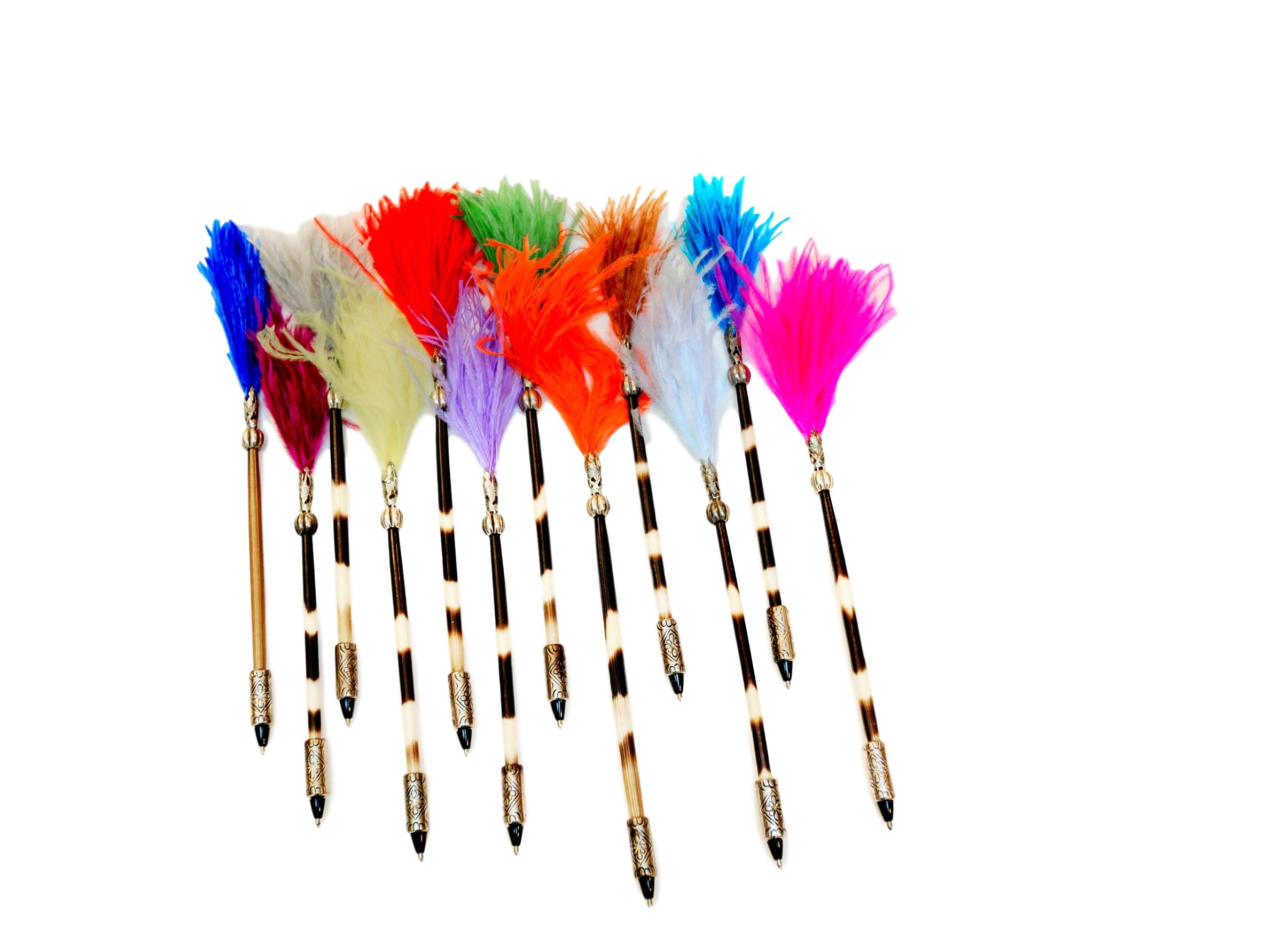 PORCUPINE - Quill Pen with Ostrich Feather – Trophy Room Collection
