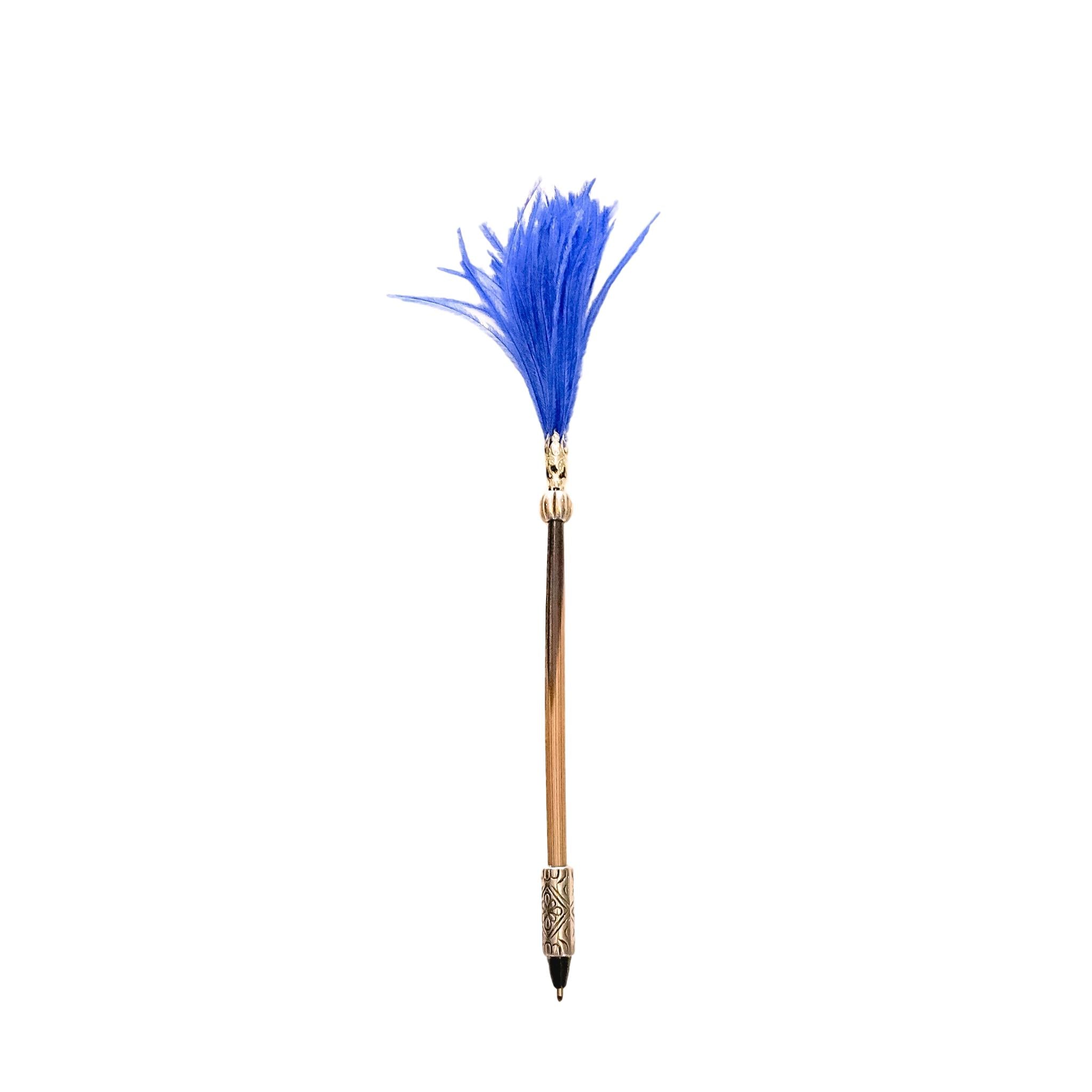 PORCUPINE - Quill Pen with Ostrich Feather – Trophy Room Collection